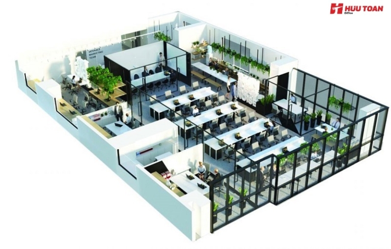 Layout văn phòng | Đặc điểm nổi bật & Cách đọc sơ đồ chi tiết